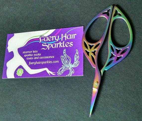Rainbow Lacewing scissors | Faery Hair Sparkles